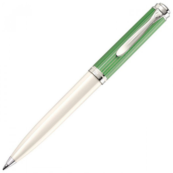 Olovka hemijska souveran k605 plus poklon kutija sivo-zelena pelikan 818223 zeleno-bela