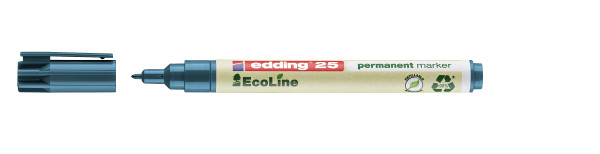 Marker permanent E-25 EcoLine 1mm, zaobljeni Edding plava
