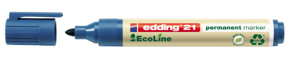Marker permanent E-21 EcoLine 1,5-3mm, zaobljeni Edding plava