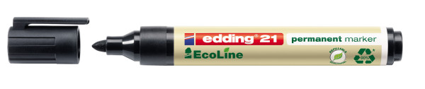 Marker permanent E-21 EcoLine 1,5-3mm, zaobljeni Edding crna