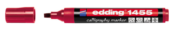 Permanent kaligrafski marker E-1455 1-5mm Edding crvena
