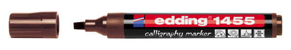 Permanent kaligrafski marker E-1455 1-5mm Edding braon