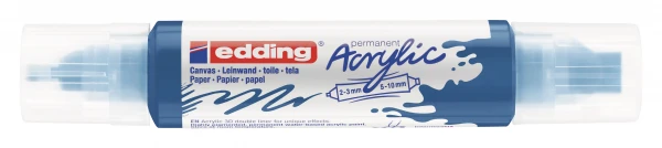 Akrilni marker E-5400 double-liner sa dva vrha Edding plava