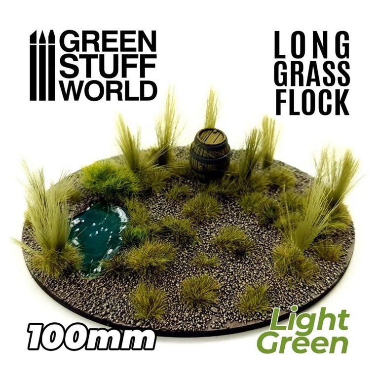 Long Grass Flock 100mm - Color Light Green