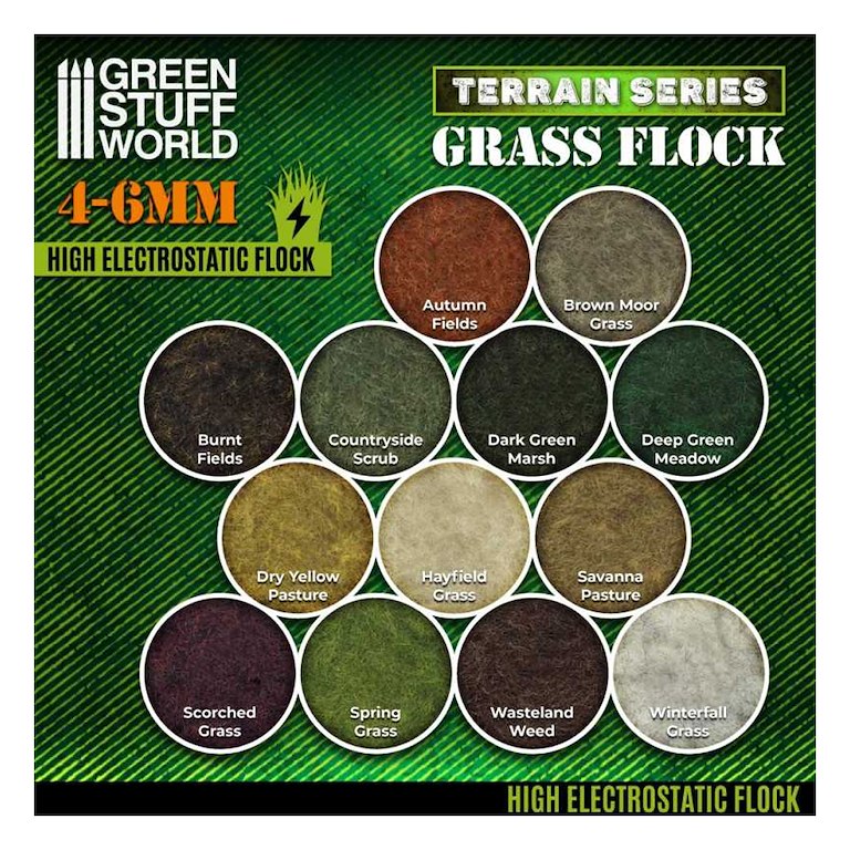 Grass Flock - DEEP GREEN MEADOW 4-6mm (200ml)