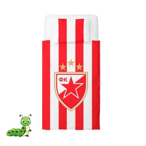 Posteljni set crveni grb Crvena Zvezda