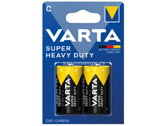 VARTA Superlife Tip C 1.5V R14P SUPER HEAVY DUTY, PAK2 CK, Cink-karbon baterije