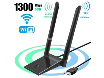 USB WiFi Adapter antena 1300Mbps