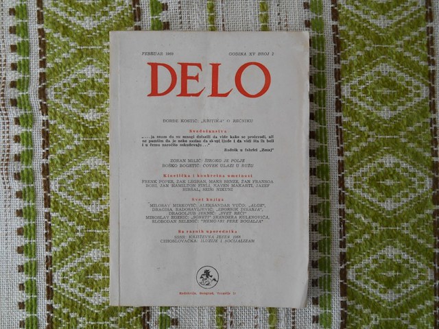 Delo 2 1969 - Đorđe Kostić - Kritika o rečniku