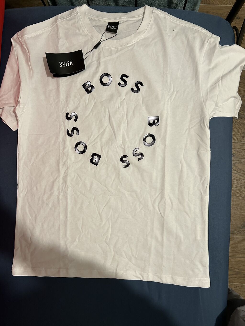 Men's T-shirt Hugo Boss, M (EU 38), bоја - Bela