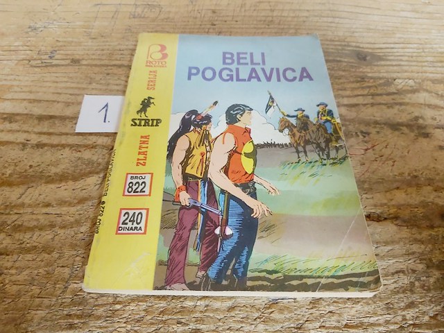 Zagor 822 beli poglavica.  SSK