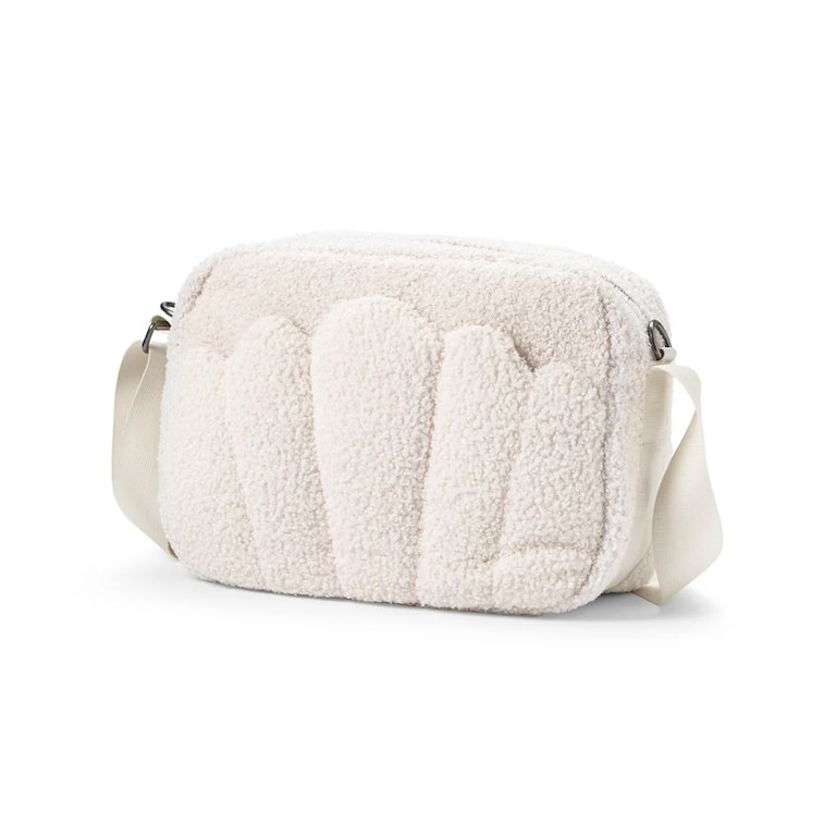 ELODIE DETAILS WHITE BOUCLE CROSSBODY TORBA ZA PRESVLAČENJE