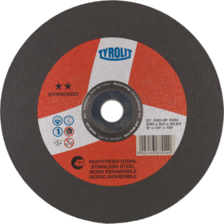 Tyrolit – Brusni disk 125mm x 6mm Inoks – 367548