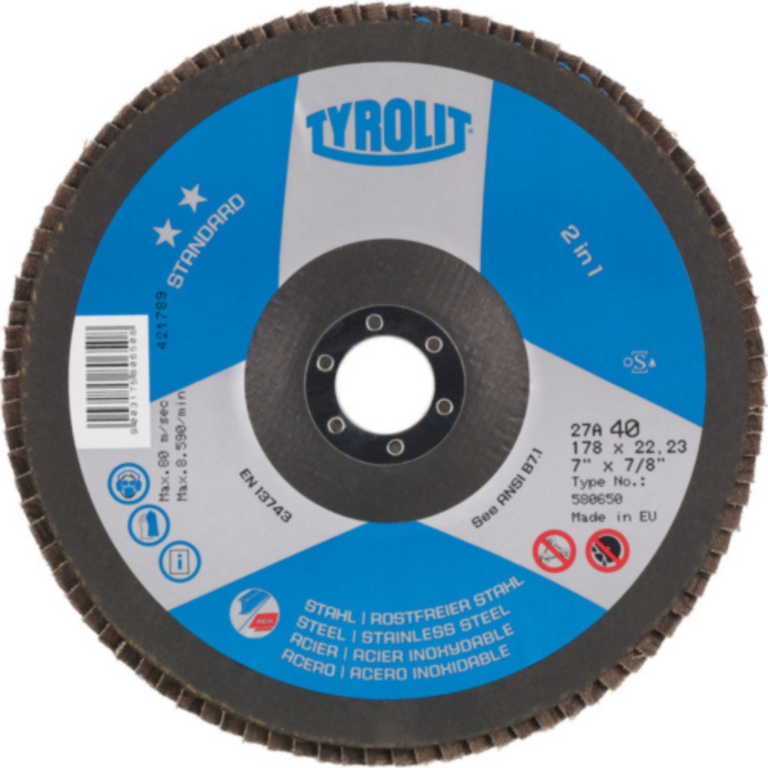 Tyrolit – Lamelni brusni disk 115×22,23 Standard – 572473