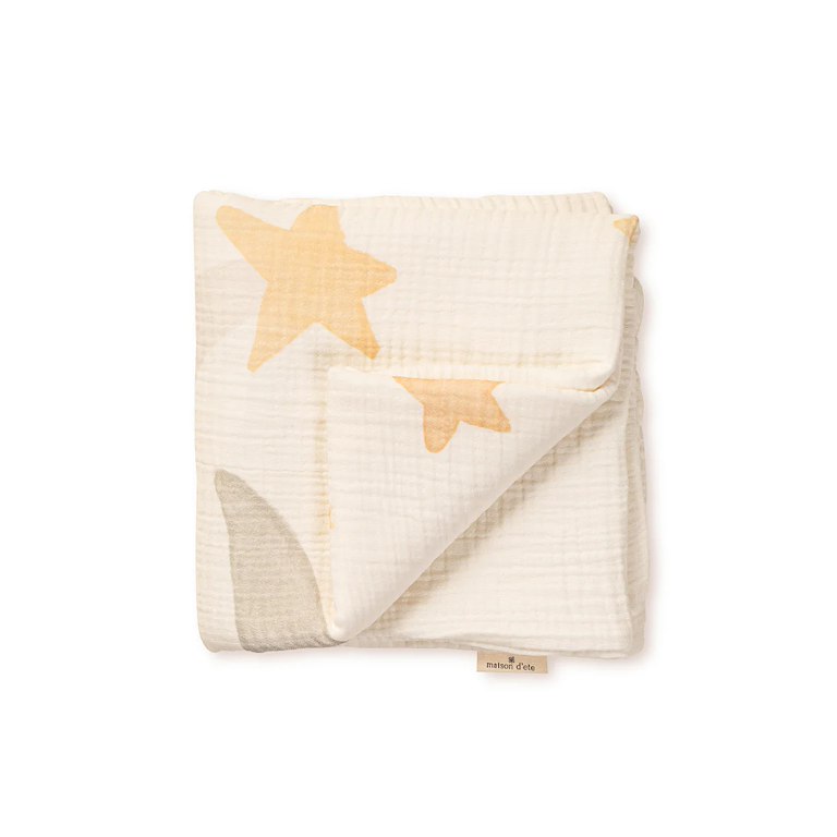 MAISON D'ETE MUSLIN NAVLAKA ZA JORGAN MILK BLANCHE STARRY NIGHT