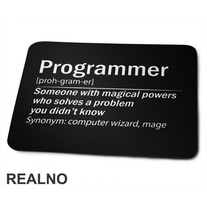 PROGRAMMER WIZARD - GEEK - PODLOGA ZA MIŠ