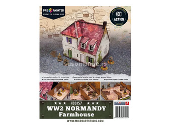 Bolt Action: Pre-painted WWII Normandy Farmhouse