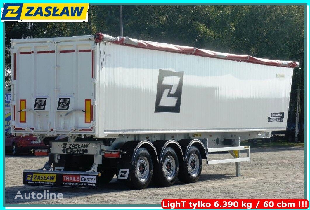 Nova Zasław 60 m³ / 6.390 kg LighT alubox tipper combi-door READY !!! poluprikolica za prevoz zrna