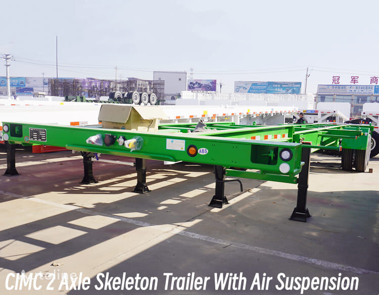Nova CIMC 2 Axle Skeleton Trailer With Air Suspension Price in Seychelles poluprikolica-šasija