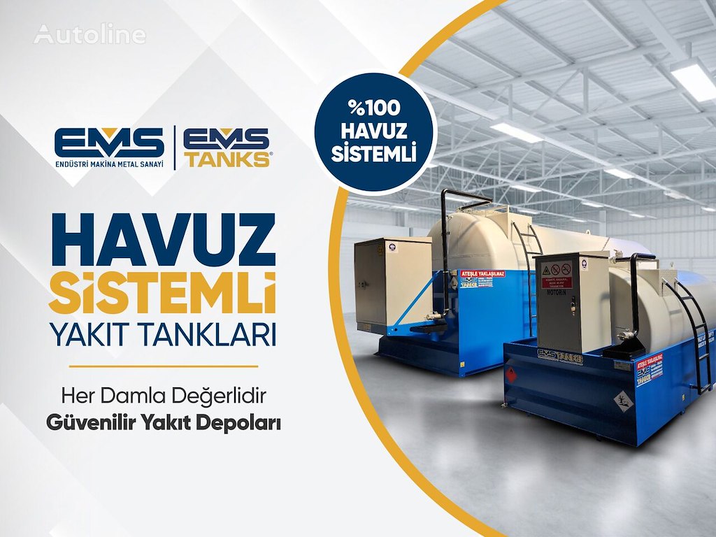 Novi EMS Tanks 25.000 L Kapasiteli %100 Taşma Havuz Sistemli rezervoar za skladistenje goriva