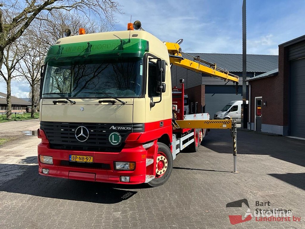 Mercedes-Benz ACTROS 2640 6x2 open laadbak met Hiab 200-3 autolaadkraan radiog autotransporter