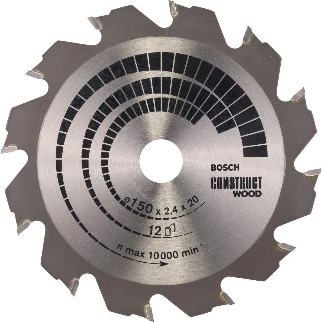 Kružna testera za drvo Construct Wood 150x1.4mm - 12 zuba BOSCH