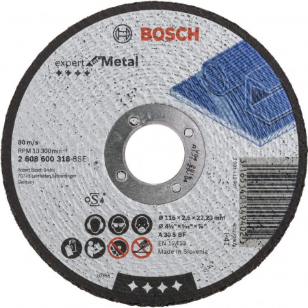 Rezna ploča za metal Expert A 30 S BF, 115x2.5mm BOSCH