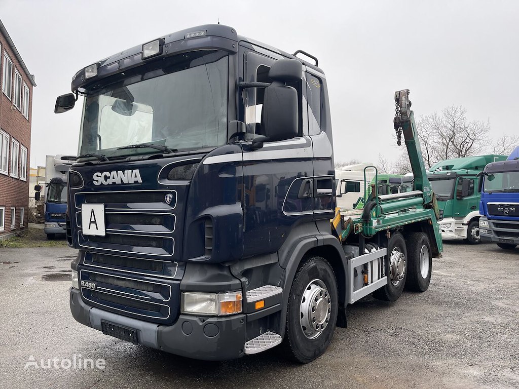 Scania R480 kamion autopodizač kontejnera