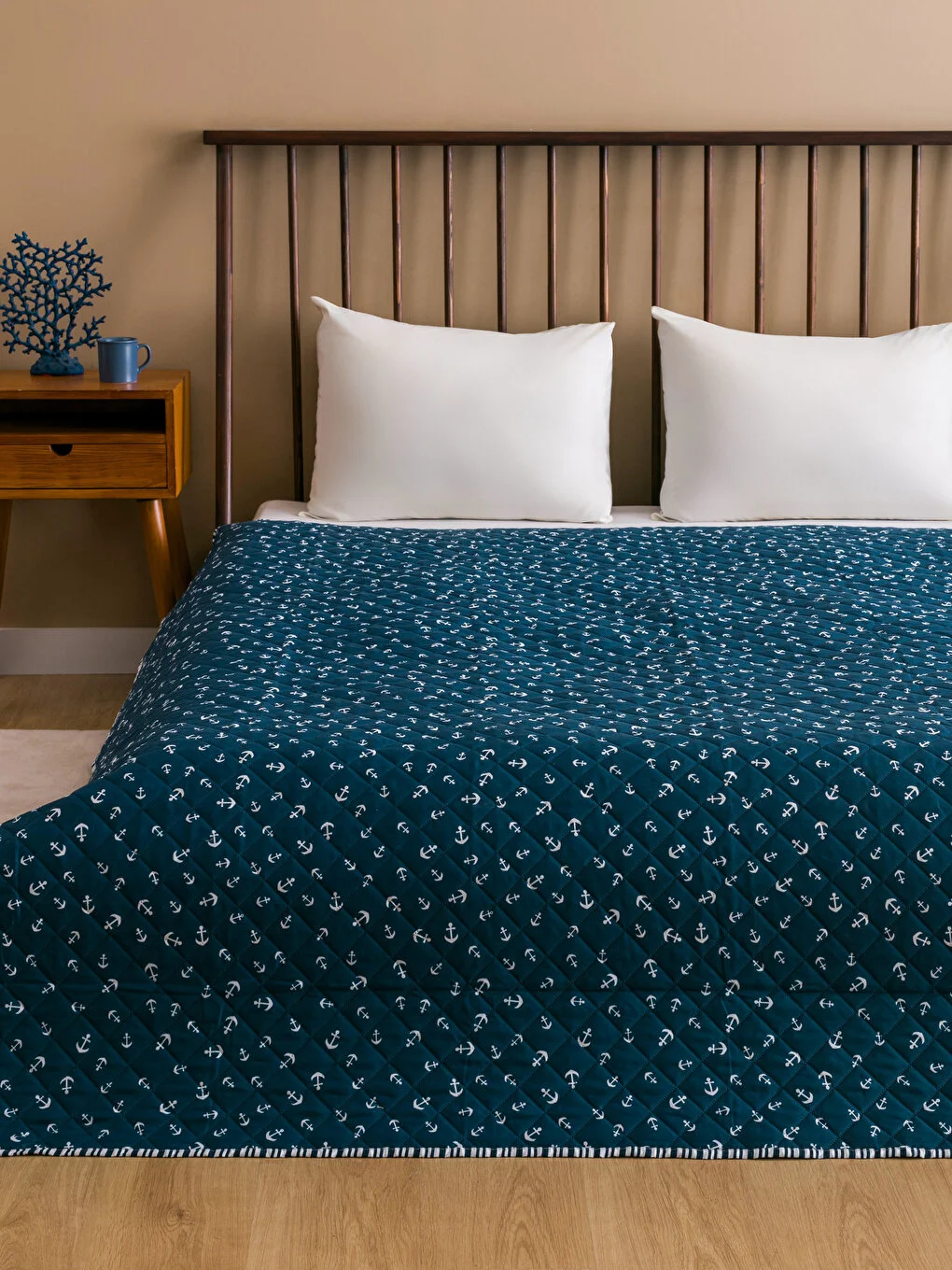 LCW HOME PLAVA Pokrivač za bračni krevet
