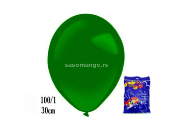 Baloni tamnozeleni 30cm 100/1 ( 360 )