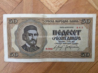 50 dinara 1942