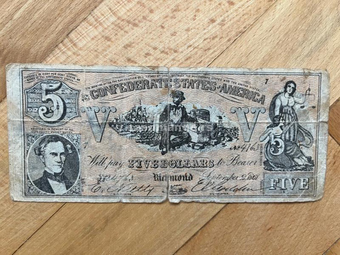 5 Americkih Dolara 1861