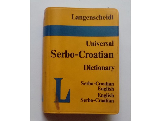 Universal Serbo-Croat. Engl. Dictionary, Langenscheidt
