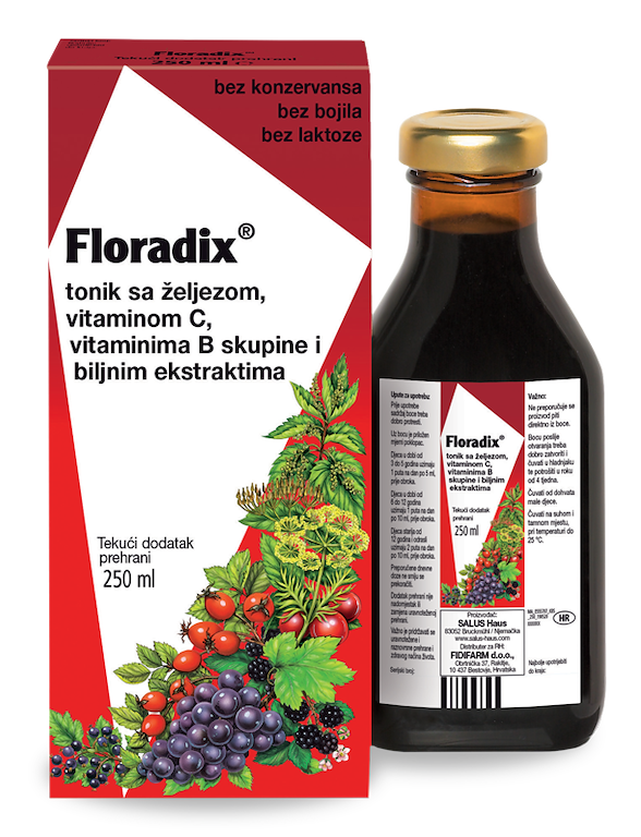 Floradix tonik sirup sa gvožđem i vitaminima 250ml