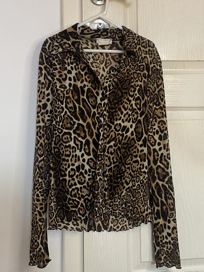 Strukirana leopard košulja XS