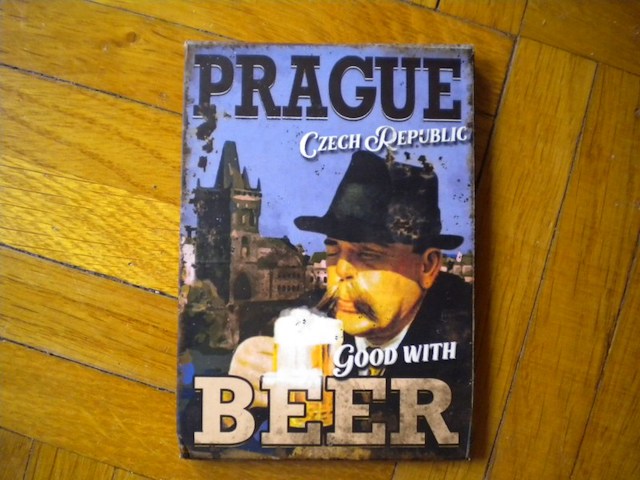 PRAG PRAHA Good with beer, magnet za frizider