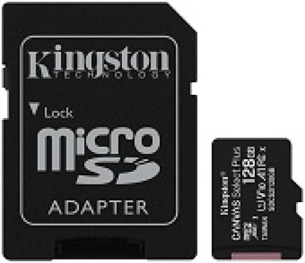 MicroSD 128GB, Canvas Select Plus, Class 10 UHS-I U1 V10 A1, Read up to 100MB/s, w/SD adapter ( SDCS2/128GB )