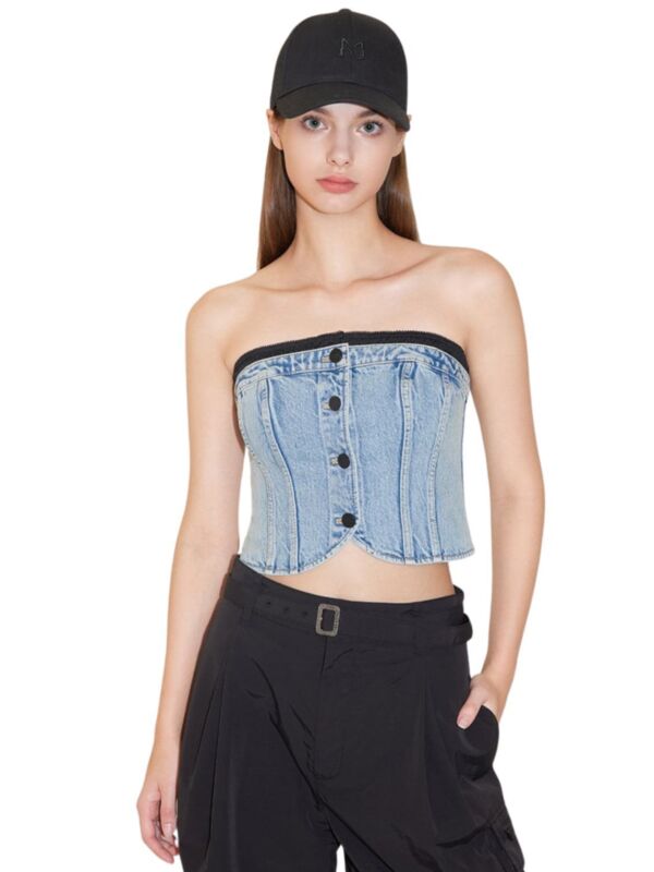 Miss Sixty - Denim korset-top