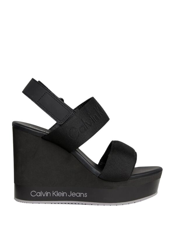 Calvin Klein - Crne sandale sa platformom