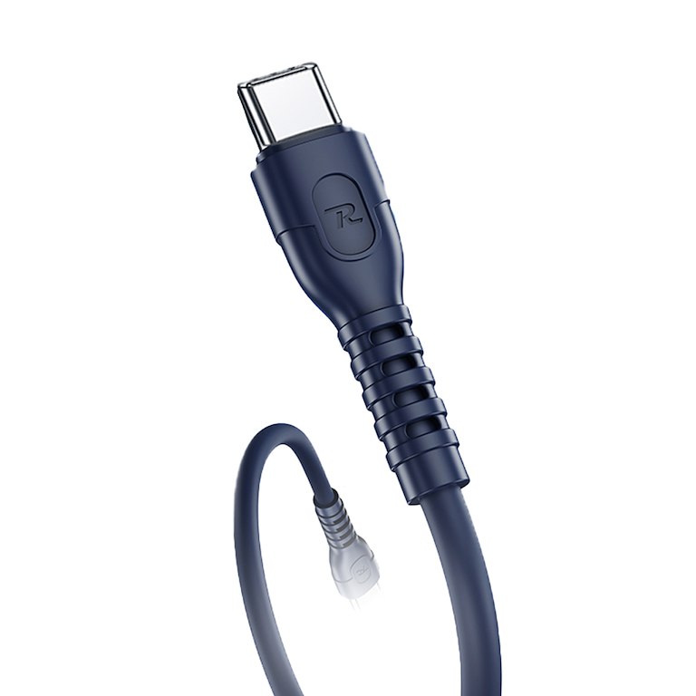 USB Data Cable REMAX RC-C022 Ledy 65W FAST CHARGE Type-C na Type C plavi 0,3m