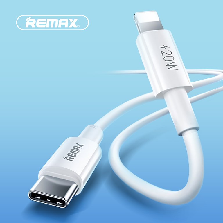 USB Data Cable REMAX RC-C123 DOFON 20W FAST CHARGE Type-C na iPhone beli 2m