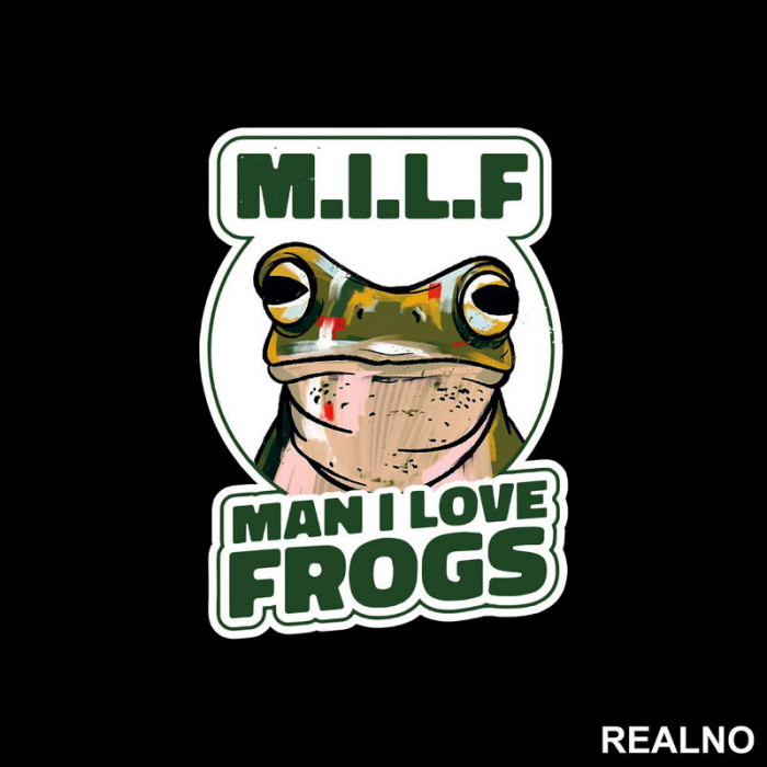 MAN I LOVE FROGS - ŽIVOTINJE - NALEPNICA