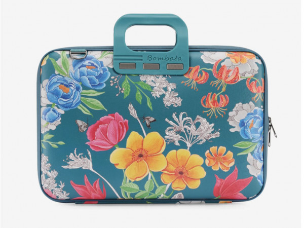 Torba BOMBATA Peonia 15,6''16'' - Limited Edition Teal blue