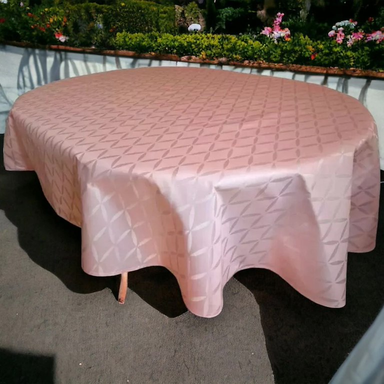 Stolnjak Ovalni 160x220cm Pink lotos
