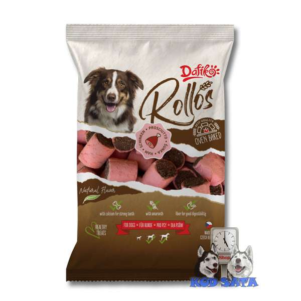 Dafiko Poslastice Za Pse, Rollos Šunka 500g