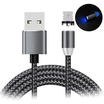 LED MAGNETNI LIGHTNING KABL ZA PUNJENJE - IPHONE, IPAD, IPOD - CRNI