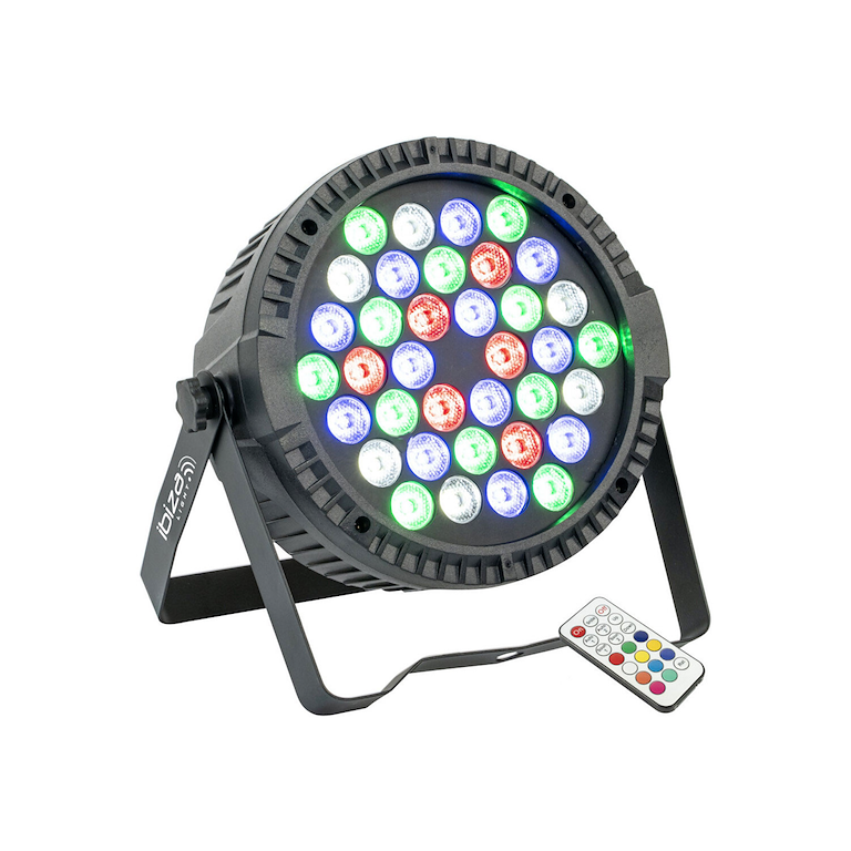 IBIZA LIGHT THINPAR36X1-RGBW Extra Flat PAR Projectror – 36 x 1 RGBW LED - rasvetno telo