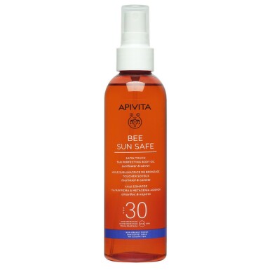 Apivita Bee Sun Safe ulje za telo za perfektan ten SPF30, 200 ml