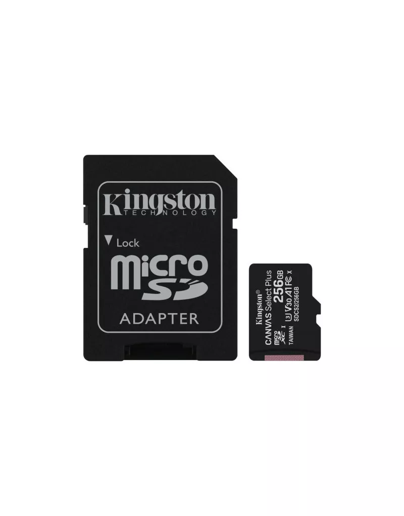 Micro SD Kingston 256GB Canvas Select Plus, SDCS2/256GB + sd adapter