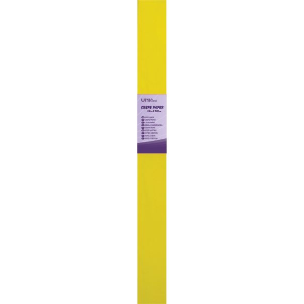 UNI LINE Papir krep 50x200cm žuti uni-line unl-0415